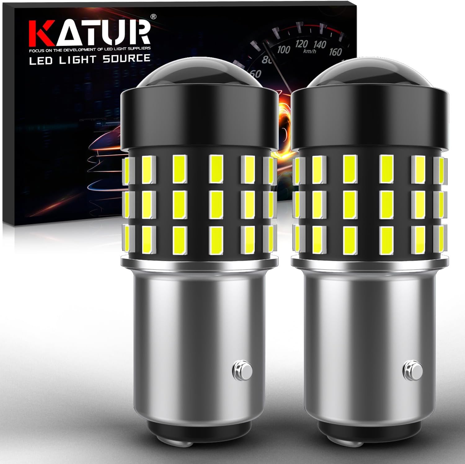 KaiDengZhe 1156 BA15S P21W LED Brake Light Bulb 12V-24V 42SMD 3030 21W ...