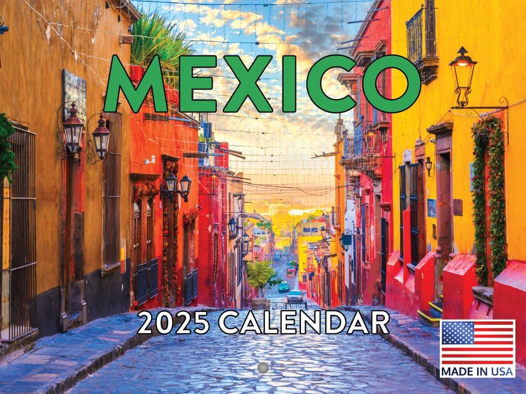 Mexico Calendar 2025 Monthly Wall Calender 12 Month | American Made In ...