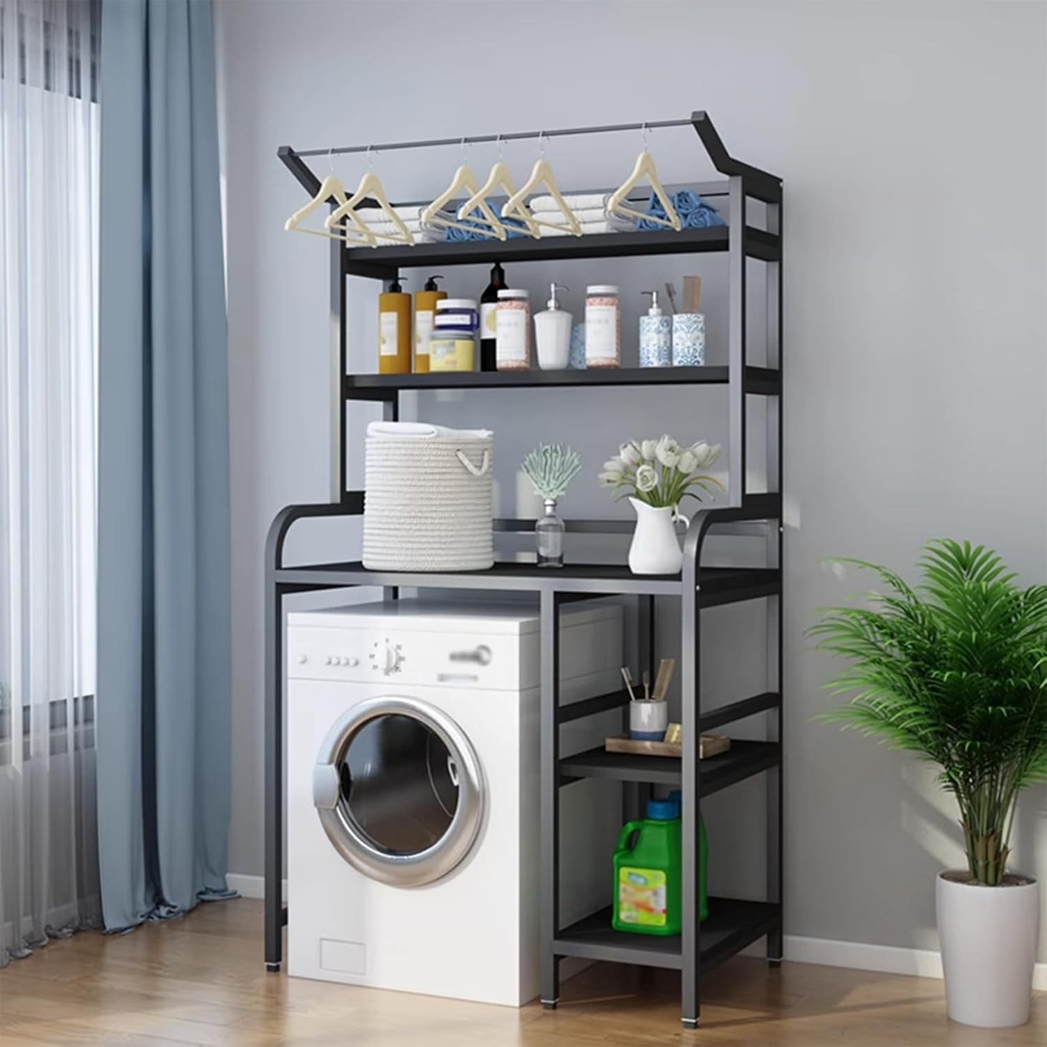 Washing Machine Shelf, Storage Rack Above Washing Machine, 3 Tier ...