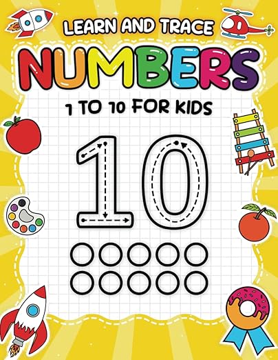 Amazon.com: Learn and Trace Numbers 1 to 10 for Kids: Workbook for ...