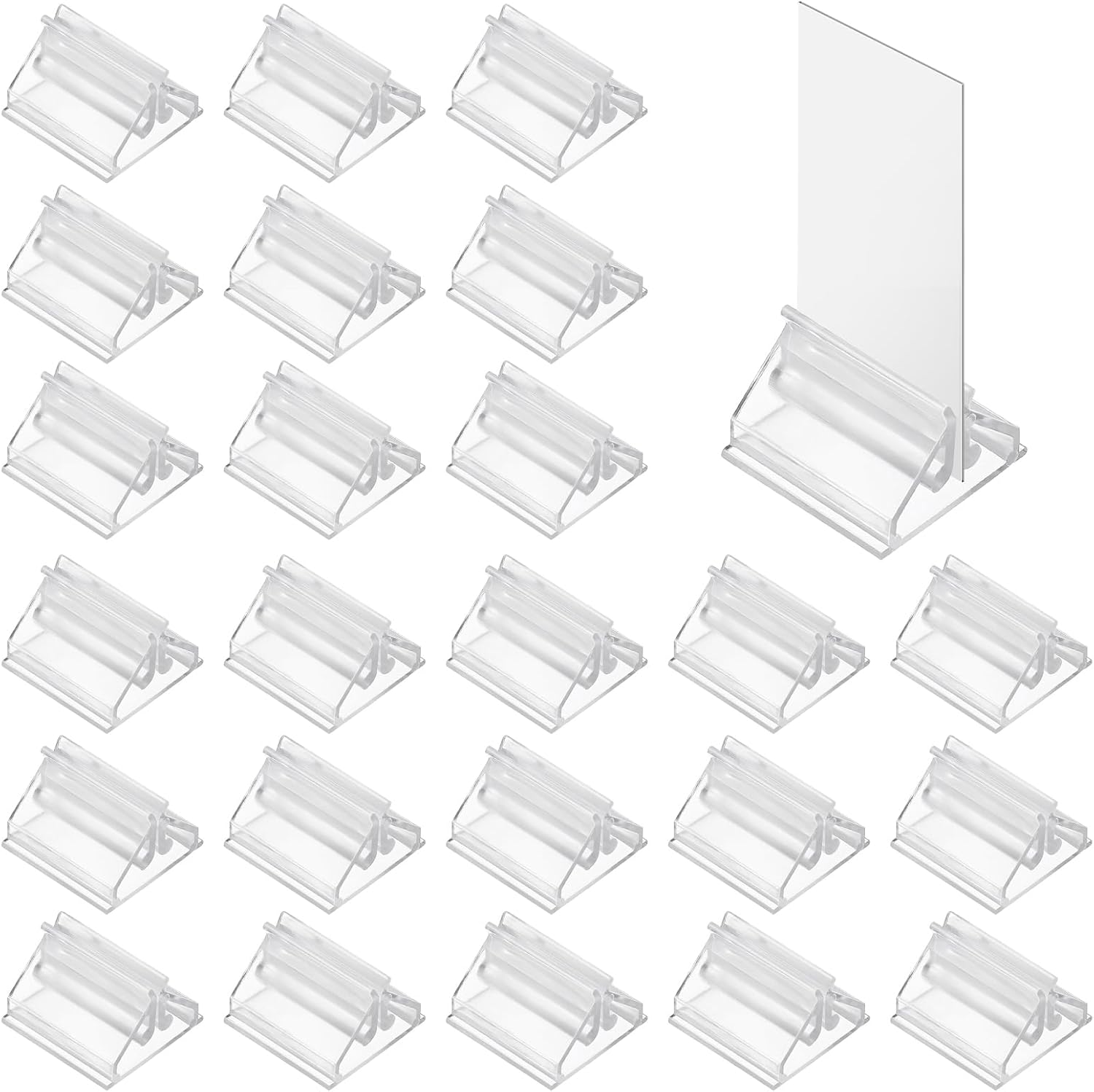 Amazon.com: CIATBYYJ 24Pcs Acrylic Card Holders Clear Game Card Stands ...