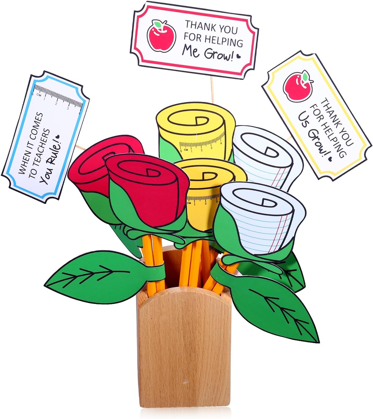 Amazon.com: DIY Teacher Bouquet Teacher Appreciation Gifts Paper Flower ...