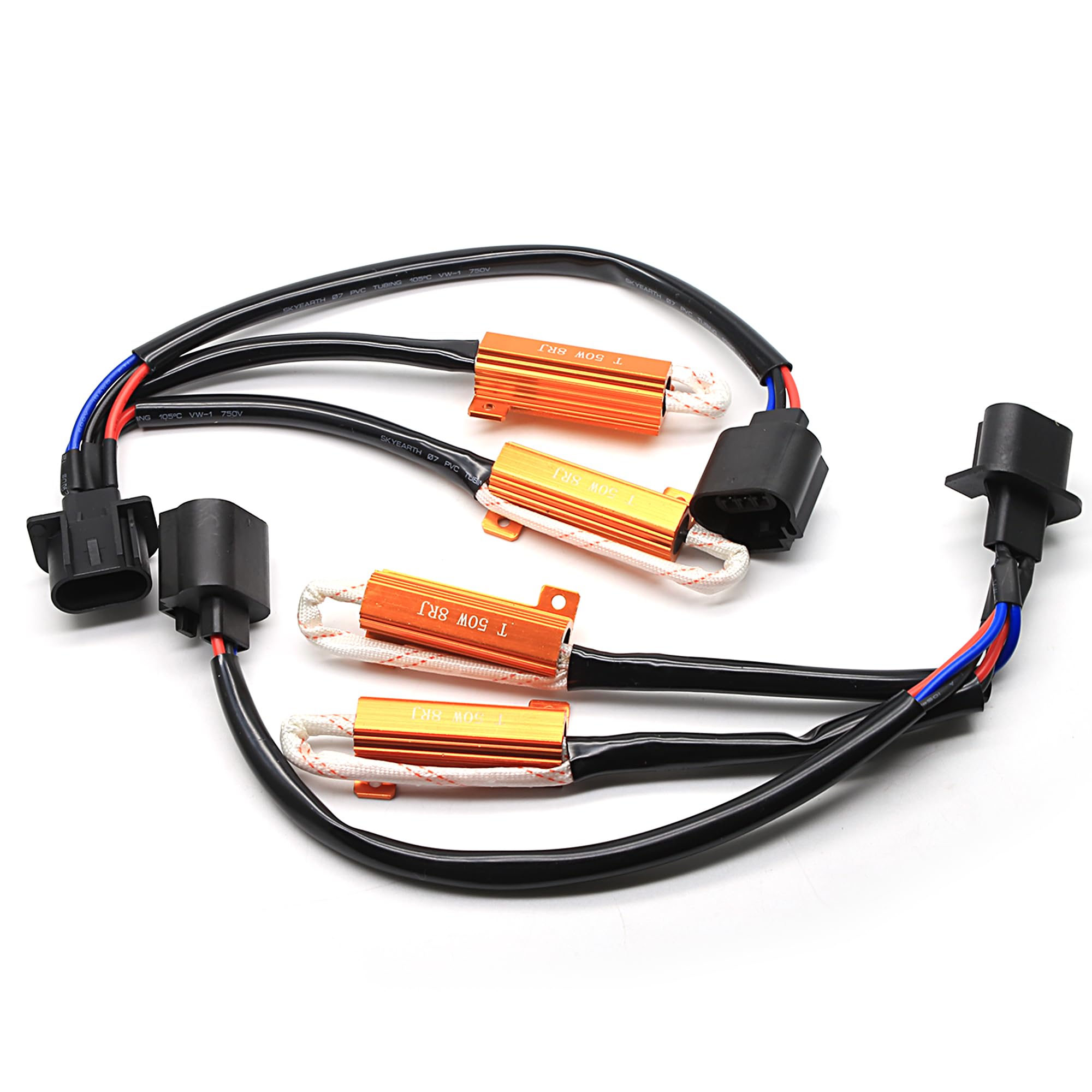 2x H13 9008 LED DRL Fog Light Canbus Load Resistor Error Free