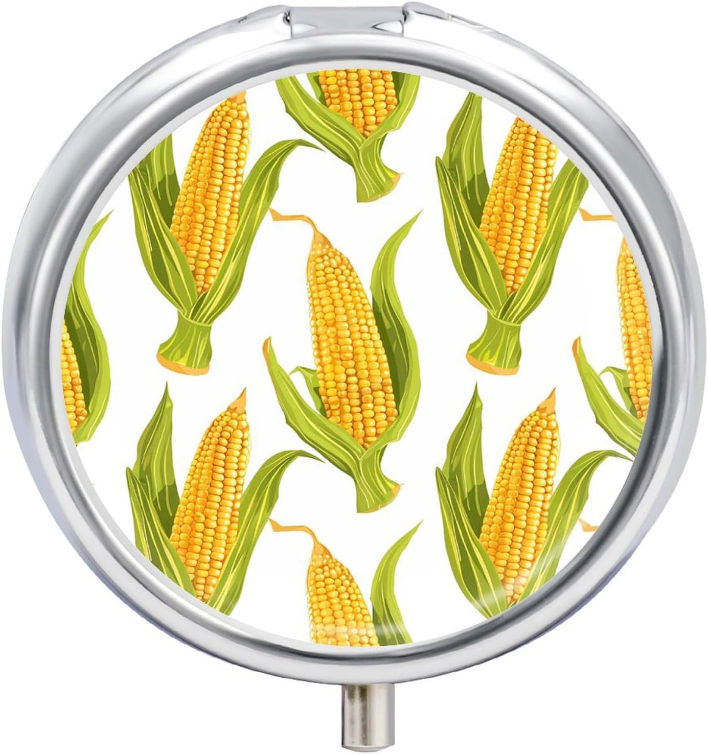 Amazon.com: 3 Compartment Pill Box Pill Containe Corn on The Cob Image ...
