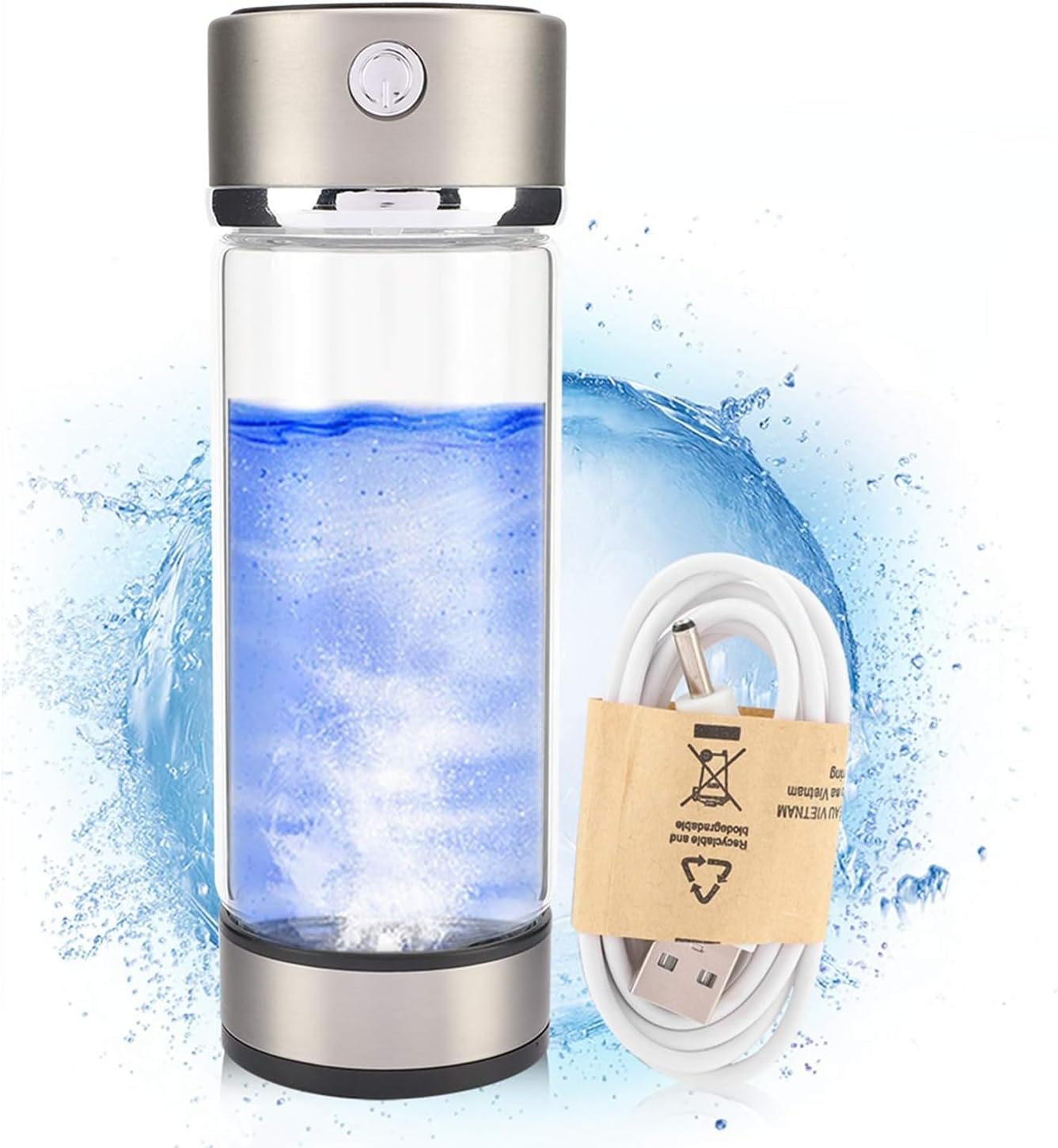 Amazon.com: Hydrogen Water Bottle, Portable Hydrogen Water Bottle, USB ...