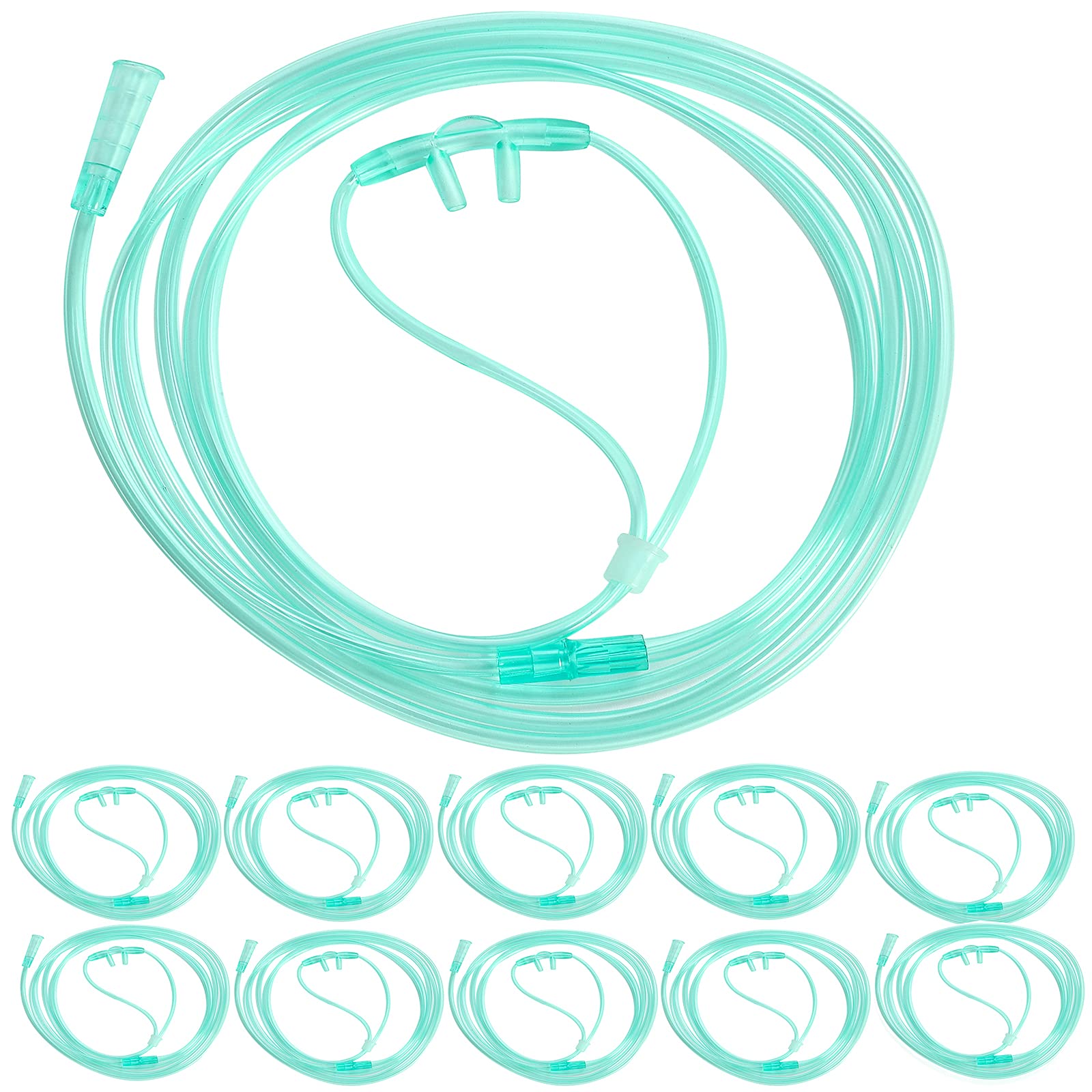 Buy 10 Pack Adult Nasal Oxygen Cannula with 6.6' Kink Resistant Tubing ...