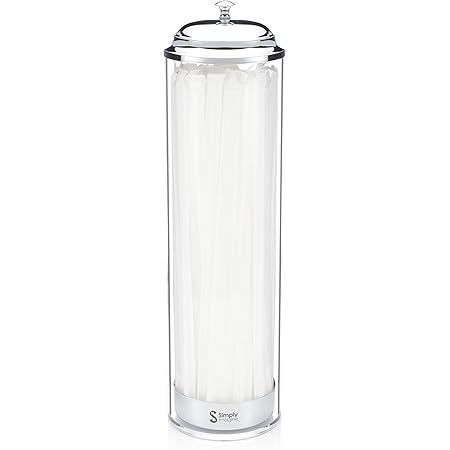 Amazon.com: SimplyImagine Acrylic Straw Dispenser - 13 Inch Tall ...