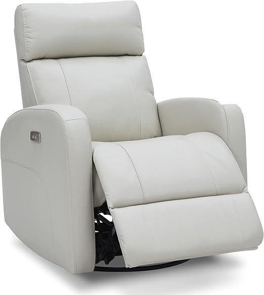 Amazon.com: CHITA Genuine Leather Power Swivel Glider Recliner Chair ...