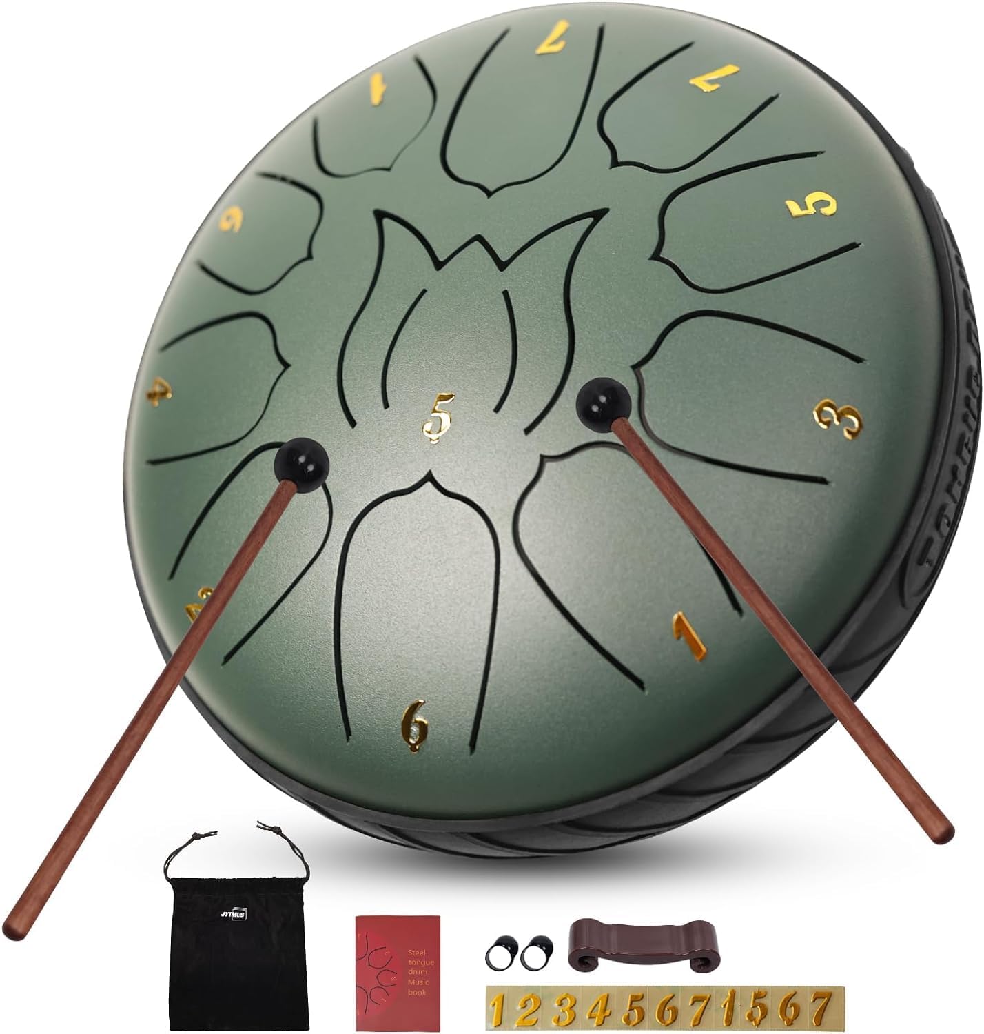 Steel Tongue Drum 11 Notes 6 Inches Tongue Drum Handpan Drum Percussion ...