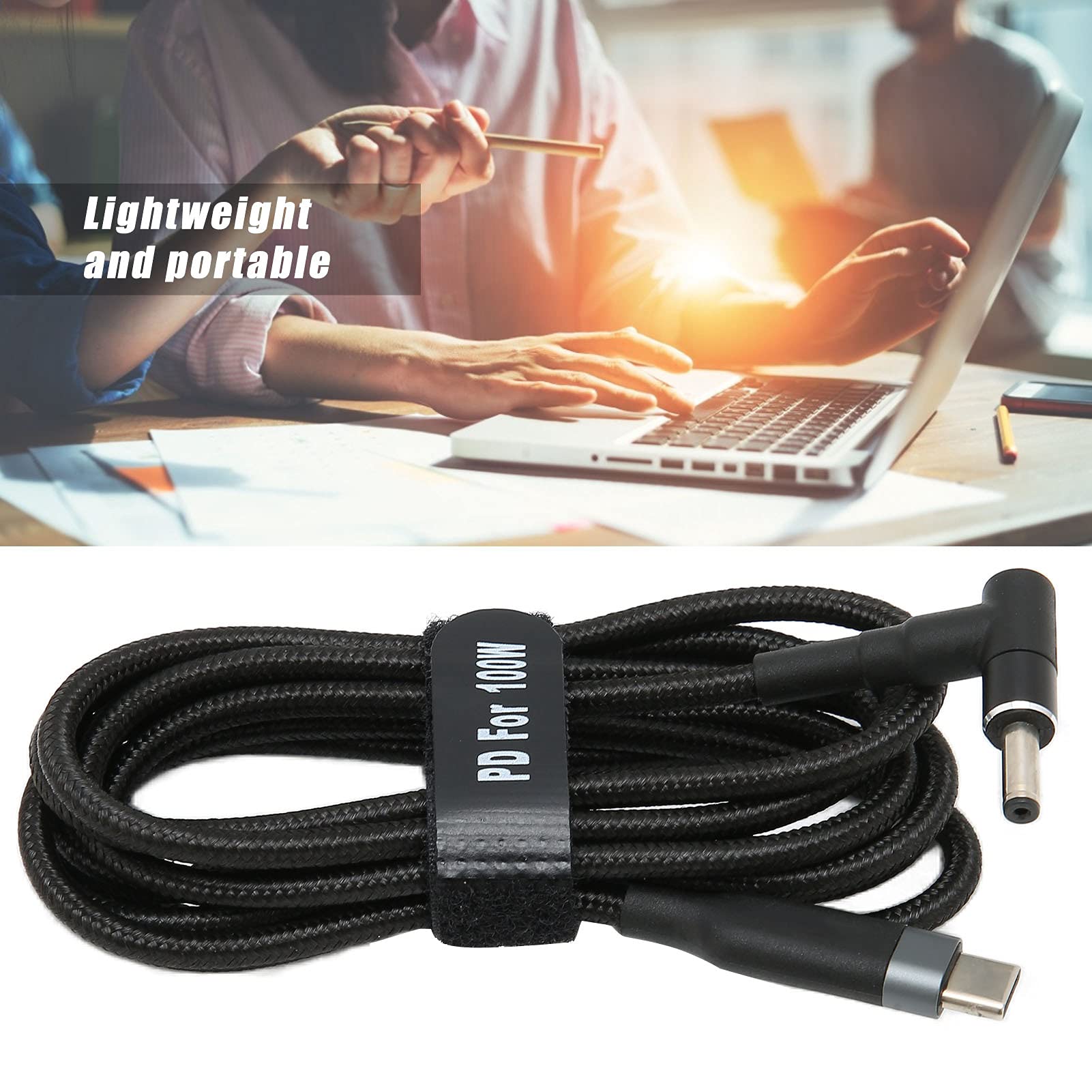 Snapklik.com : USB C To DC Laptop Charging Cable, 20V/5A 100W PD Fast ...