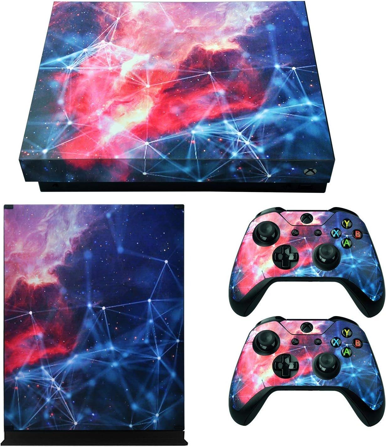 Amazon.com: eXtremeRate Full Set Faceplates Skin Stickers for Xbox One ...