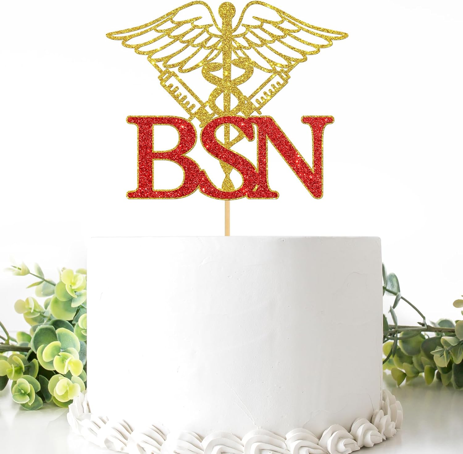 Amazon.com: Bantartar BSN Cake Topper, Congrats Nurse Cake Topper Nurse ...
