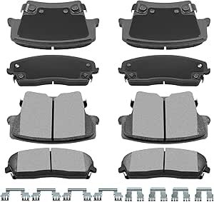 Amazon.com: AUTOMUTO 8PCS Front & Rear Ceramic Disc Brake Pads Set D1057 D1056 For Dodge Charger ...
