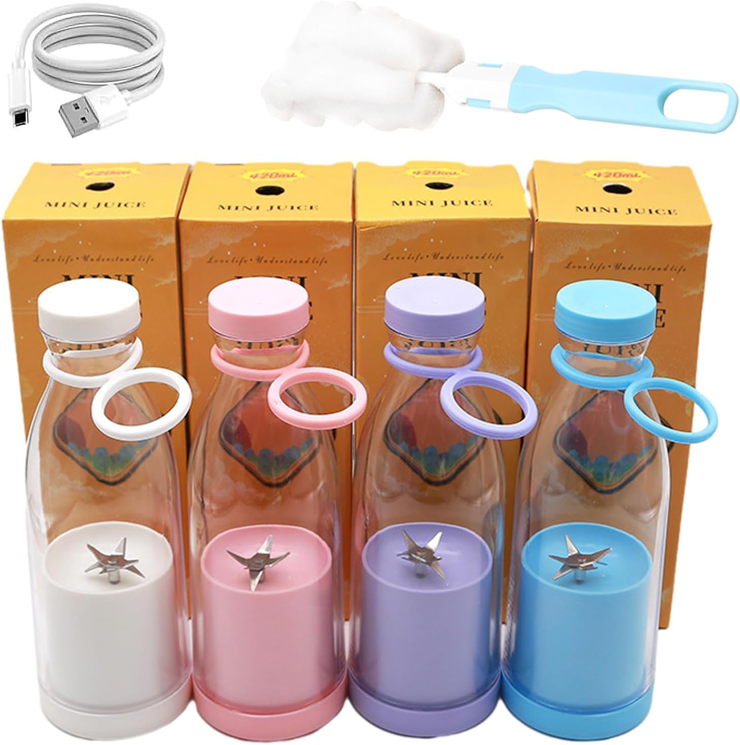 Amazon.com: Portable Smoothie Blender, Fresh Juice Personal Blender on ...