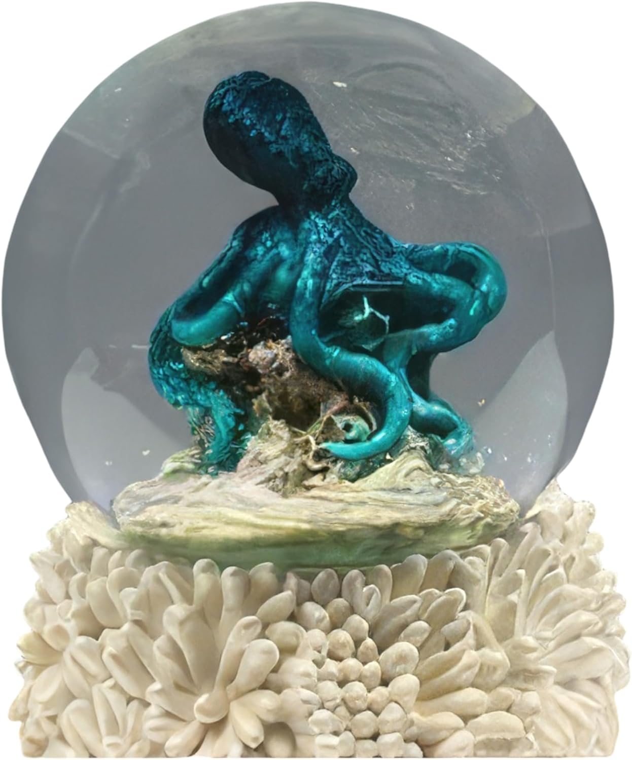 Amazon.com: ICE ARMOR 3" H Octopus Snow Globe Statue Sculpture Ornament ...