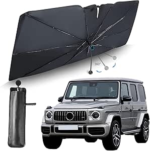 Amazon.com: Car Windshield Sunshade Umbrella, 5-Layer UV Block Coating ...