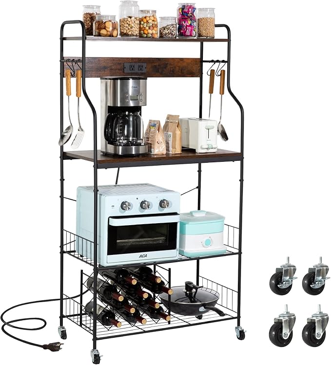 Amazon.com - Hosfais Kitchen Appliance Organizer - Kitchen Shelves ...