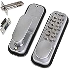 Digital Code Lock Door Lock - Chrome - Weather Resistant KeyPad ...