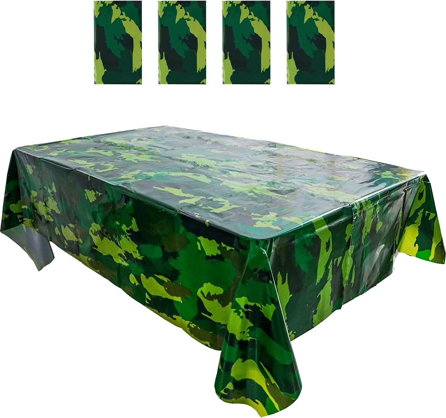 Amazon.com: DodelyGz 4Packs Camouflage Plastic Tablecovers Military ...