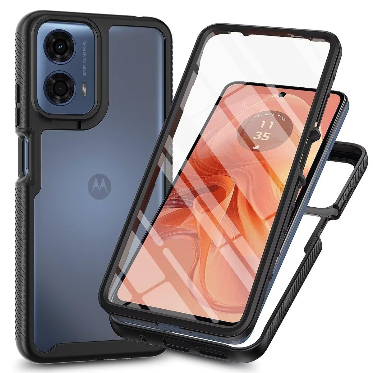 Dfjhure for Motorola Moto E14 Case Moto G24 / G04 Phone Case Built-in ...