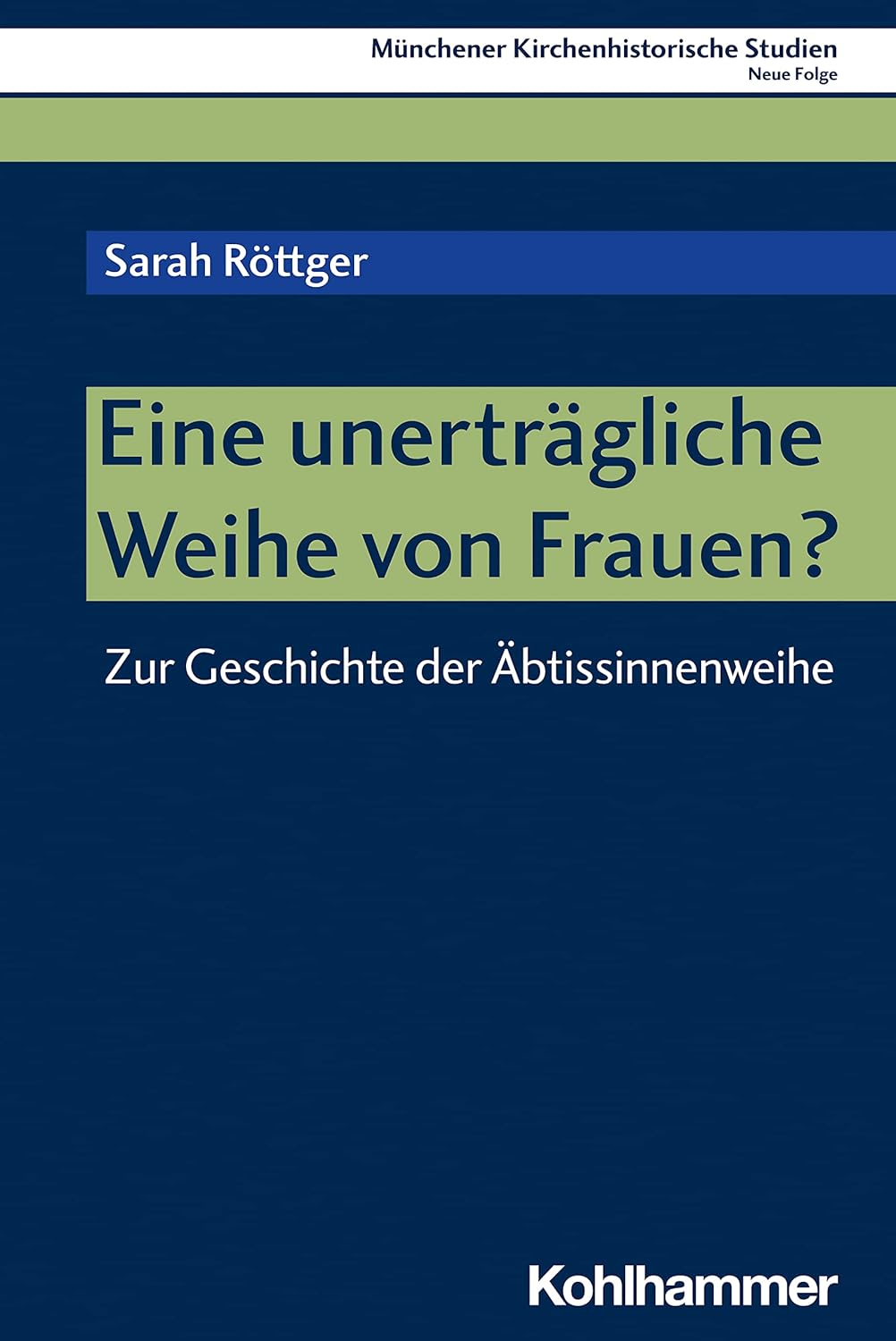 Eine unerträgliche Weihe von Frauen?: Zur Geschichte der ...