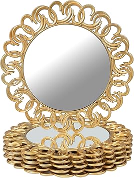 Amazon.com | MAONAME 13" Gold Charger Plates Set of 6, Mirror Charger ...