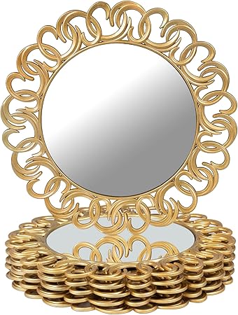 Amazon.com | MAONAME 13" Gold Charger Plates Set of 6, Mirror Charger ...