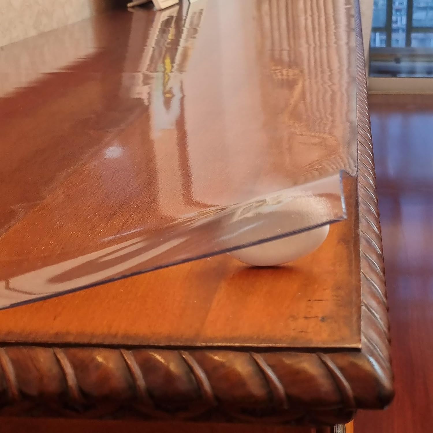 Amazon.com: Clear Table Protector Mat Pad 55x58 inchs / 140x148 cm, 2 ...