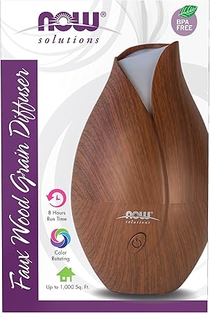 Amazon.com: NOW Essential Oils, Ultrasonic Faux Wood Aromatherapy Oil ...