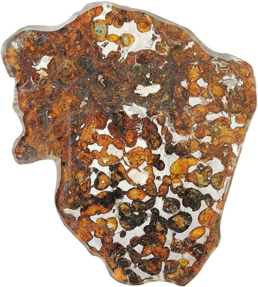 Amazon.com: 76g Sericho Pallastie Meteorite Slice,Meteorite Natural ...