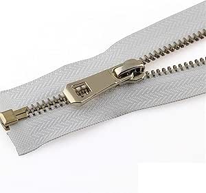 Open-Ended Zip Fasteners,Coil Zippers,Invisible Zips,Zippers, White 5 ...