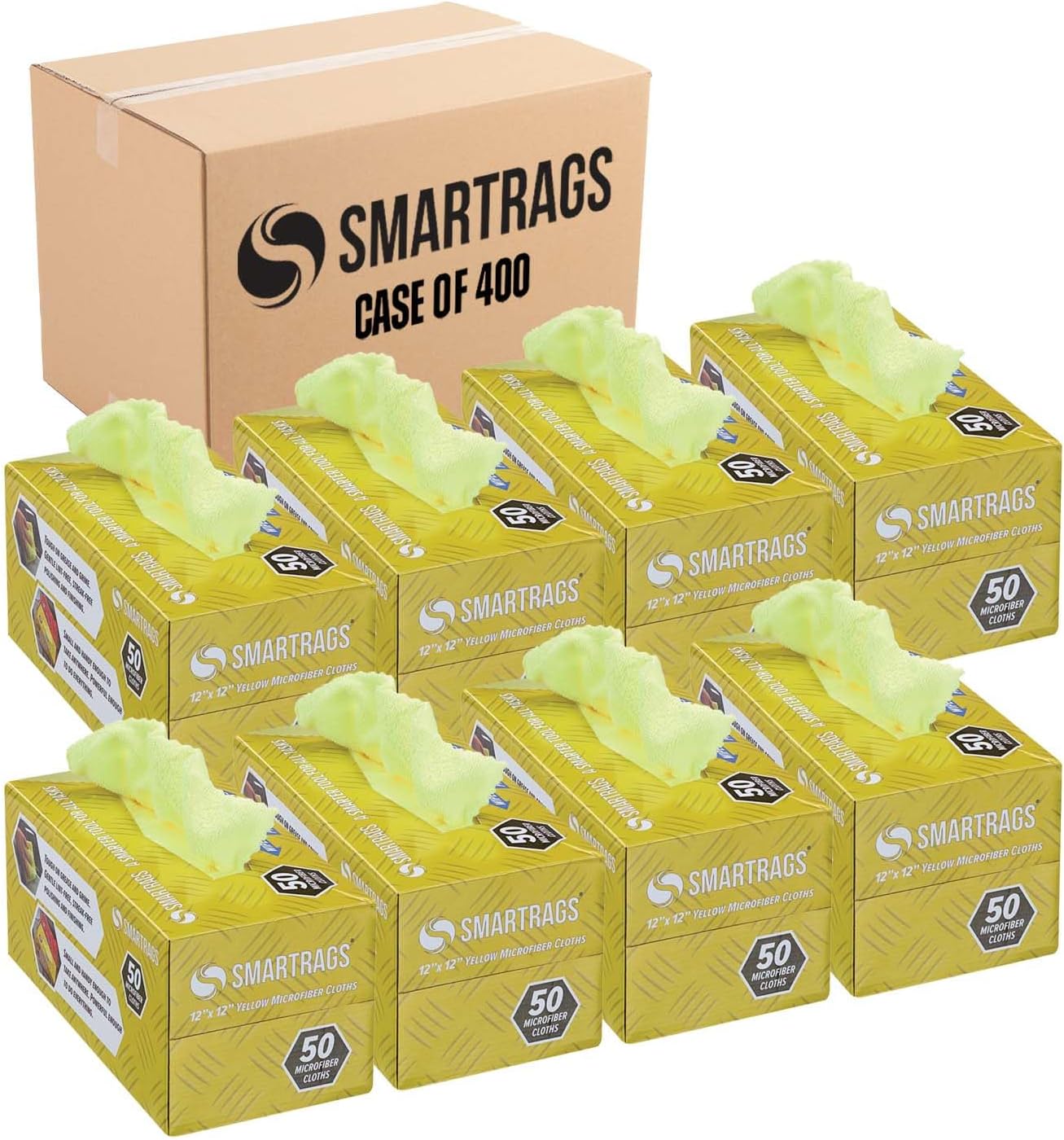 Amazon.com: Arkwright Smart Rags in Box - (Bulk Case of 400) Lint Free ...