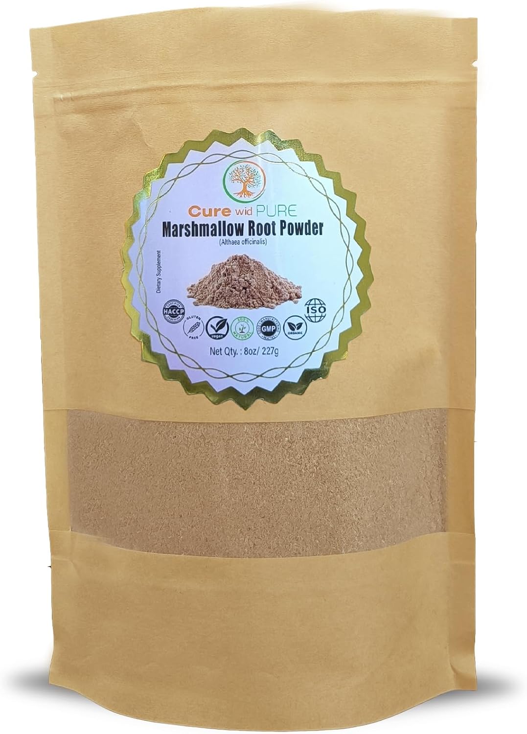 Amazon.com : Cure Wid Pure Certified Organic Marshmallow Root Powder ...