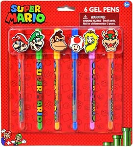 Amazon.com: Super Mario 6 Pack Gel Pens : Office Products