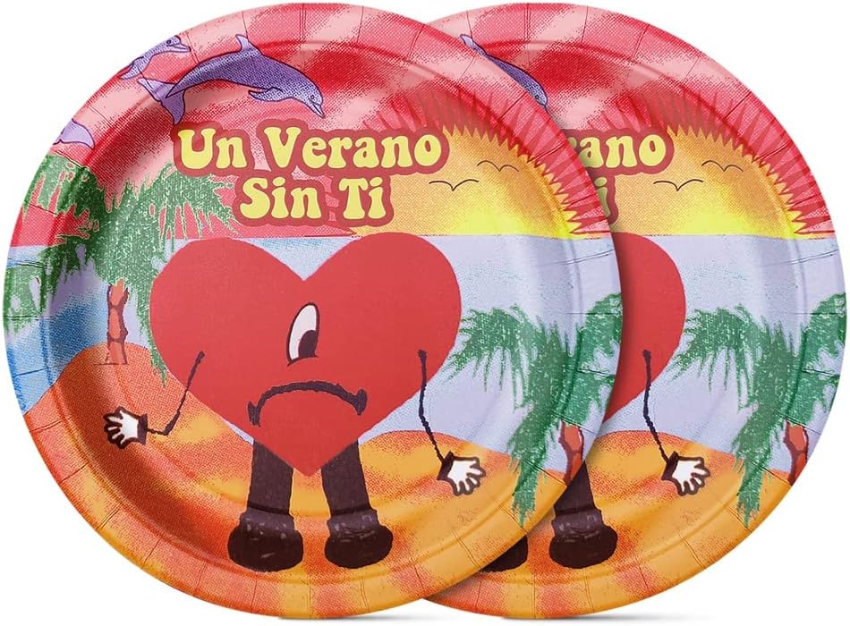 Amazon.com: 24 Pcs Bunny Rapper Bad Hip-hop Party Plates, Disposable ...