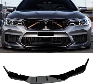 NINTE Front Lip for 2018 2019 2020 BMW M5 F90 Gloss Black ABS Painted 1 ...