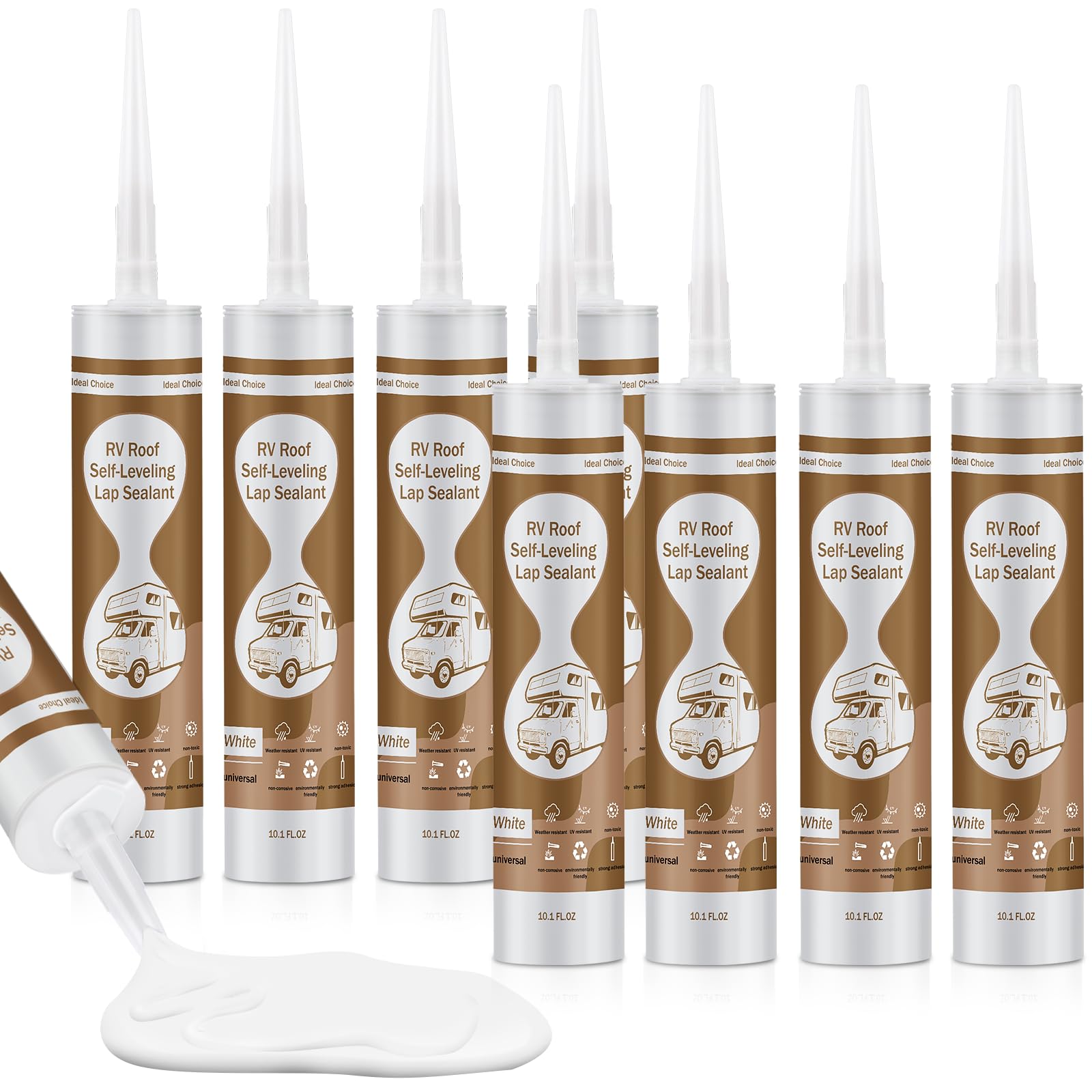 Snapklik.com : RV Roof Lap Sealant Self-Leveling, 8 Pack RV Roof ...
