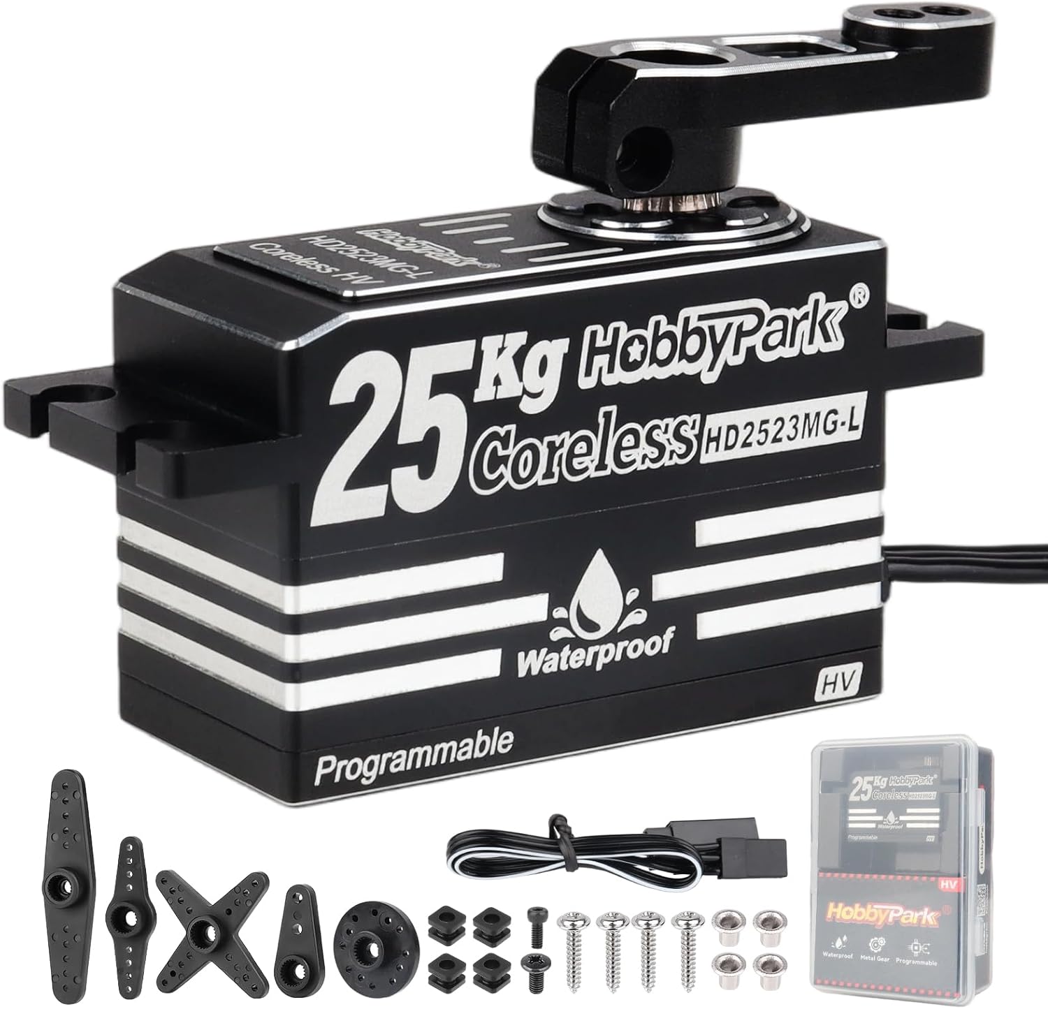 Amazon.com: HobbyPark Low Profile Servo 0.05sec Fast High Speed ...