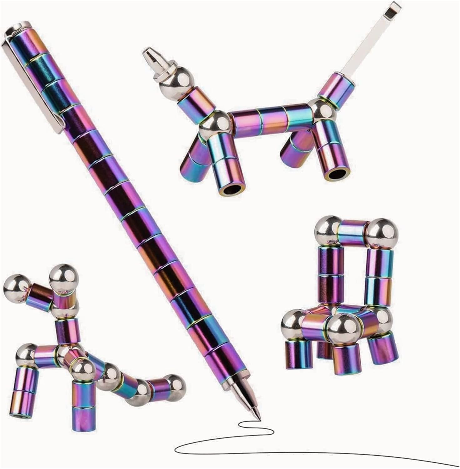 NAYS Magnetic Fidget Pen | Decompression Metal Pen | Multifunction ...