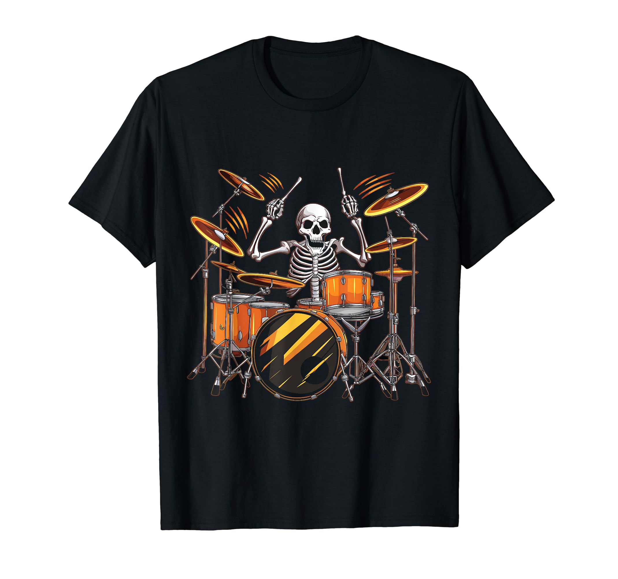 Amazon.com: Drummer Skeleton Men Boys Drum Set Drummer Halloween Music ...