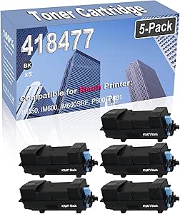 Amazon.com: Credibility Store 5-Pack (Black) Compatible High Capacity ...