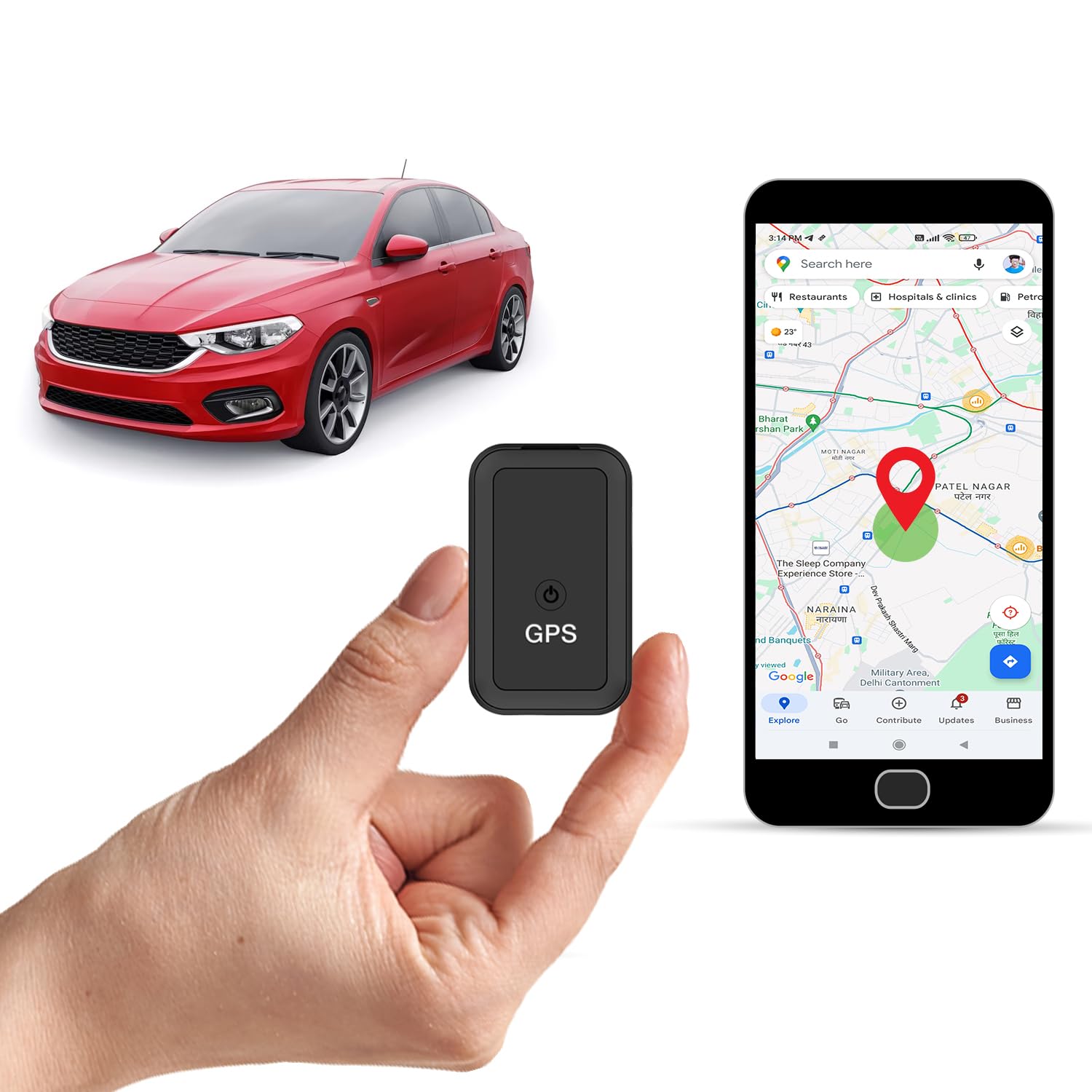 Sekyo GPS Tracker Device for Vehicle, Cars | Wireless Portable Mini GPS ...