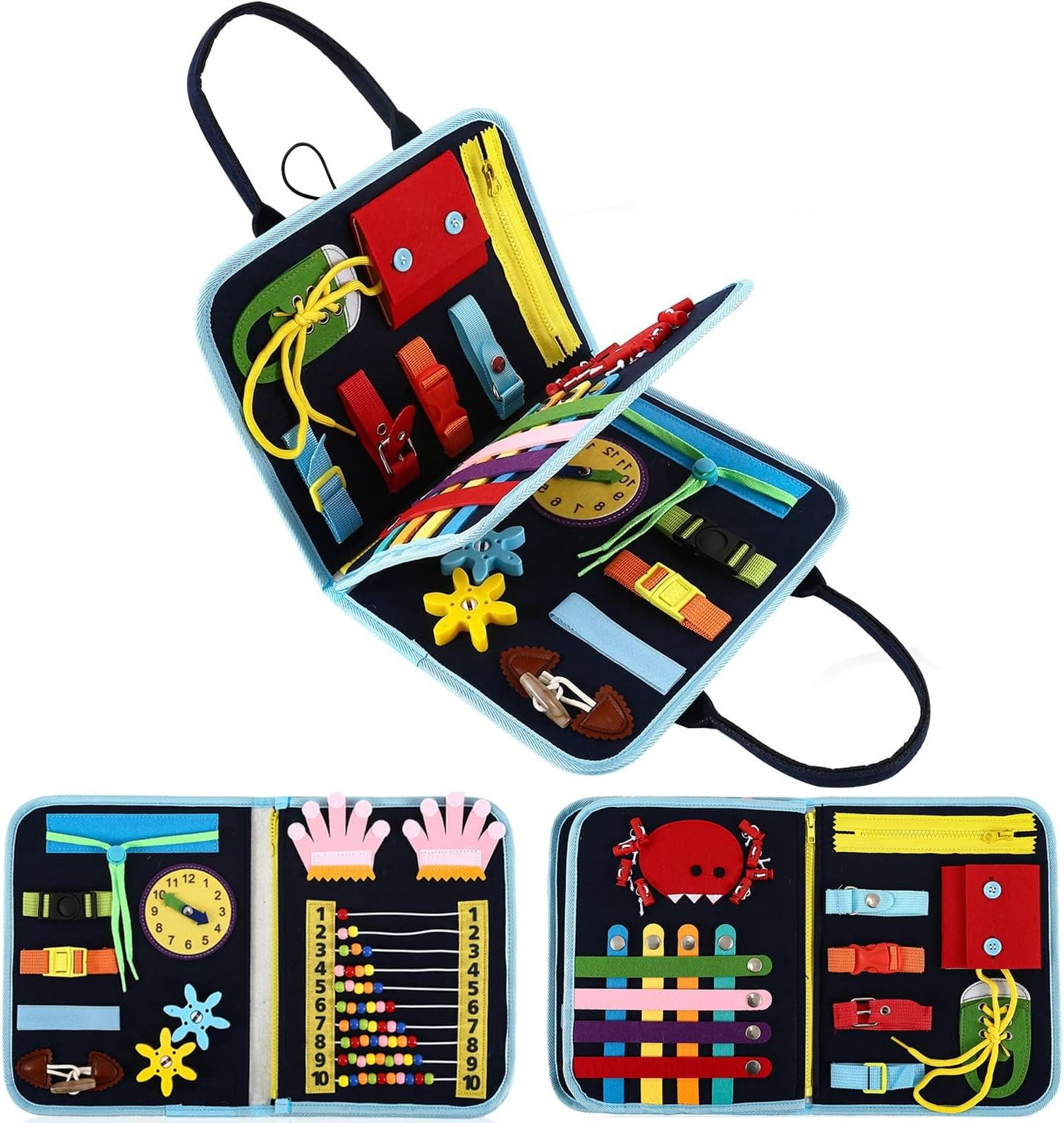 Amazon.com: Fidget Book for Elderly | Fidget Blanket for Dementia ...