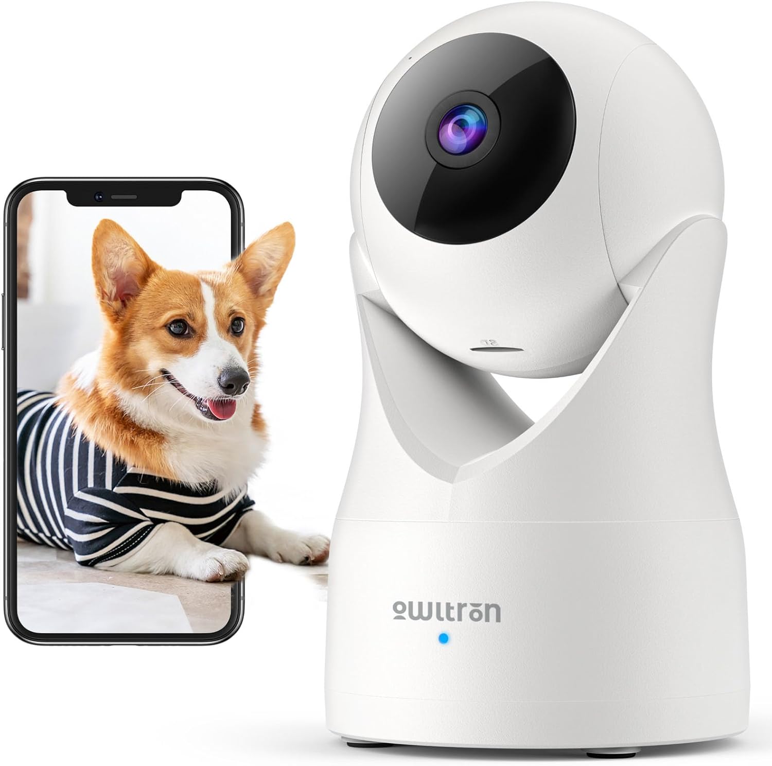 Amazon.com : owltron Indoor Security Camera 2K, 360° Cameras for Home ...
