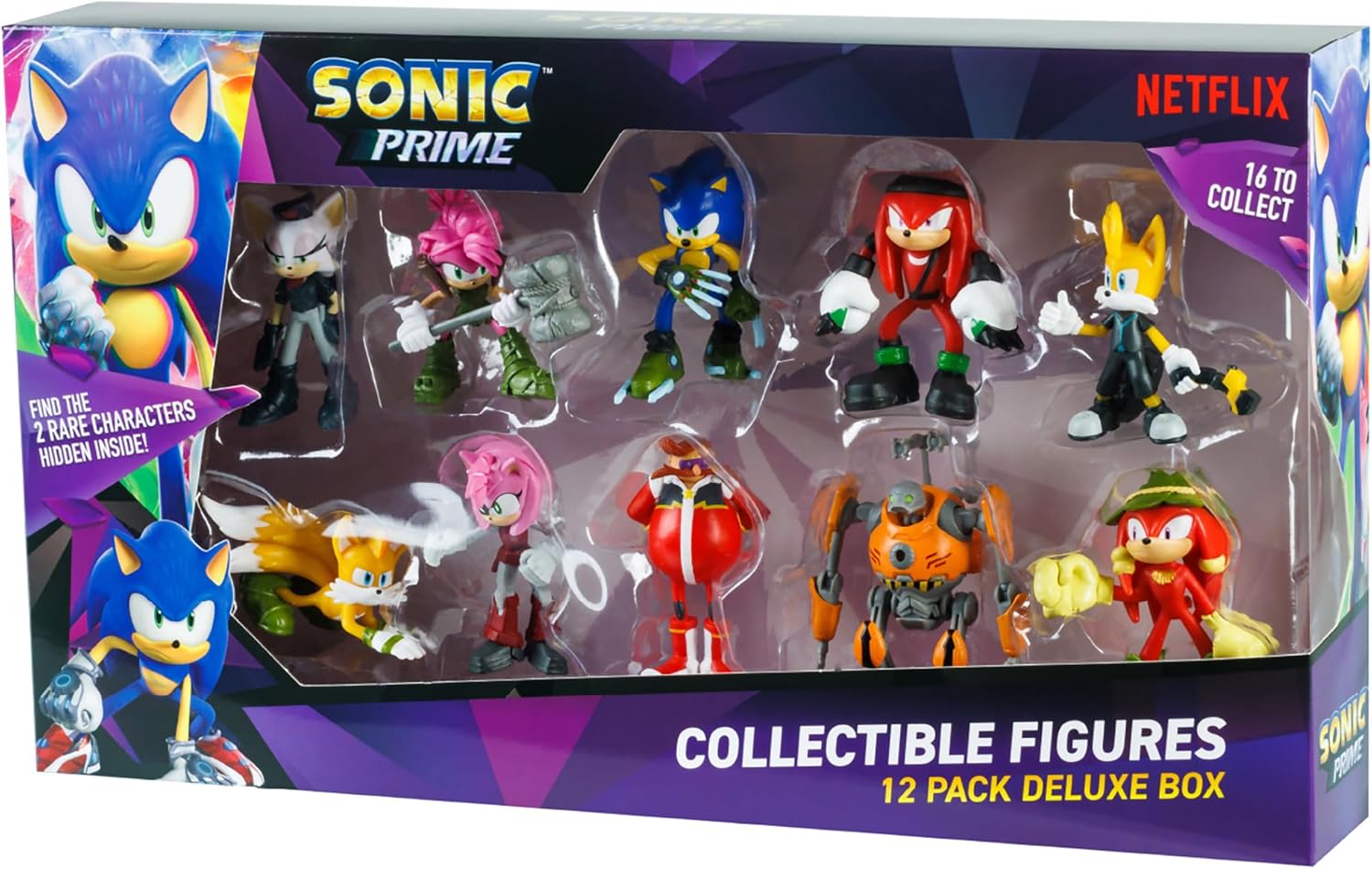 Amazon.com: Sonic Prime Collectible Figures - 12pk Box B - 2 Hidden ...