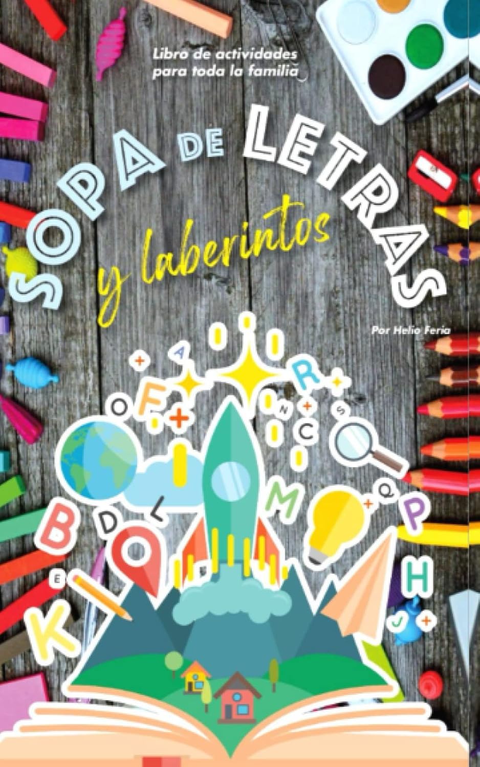 Amazon.com: Libro de actividades para toda la familia: Laberintos, sopa ...