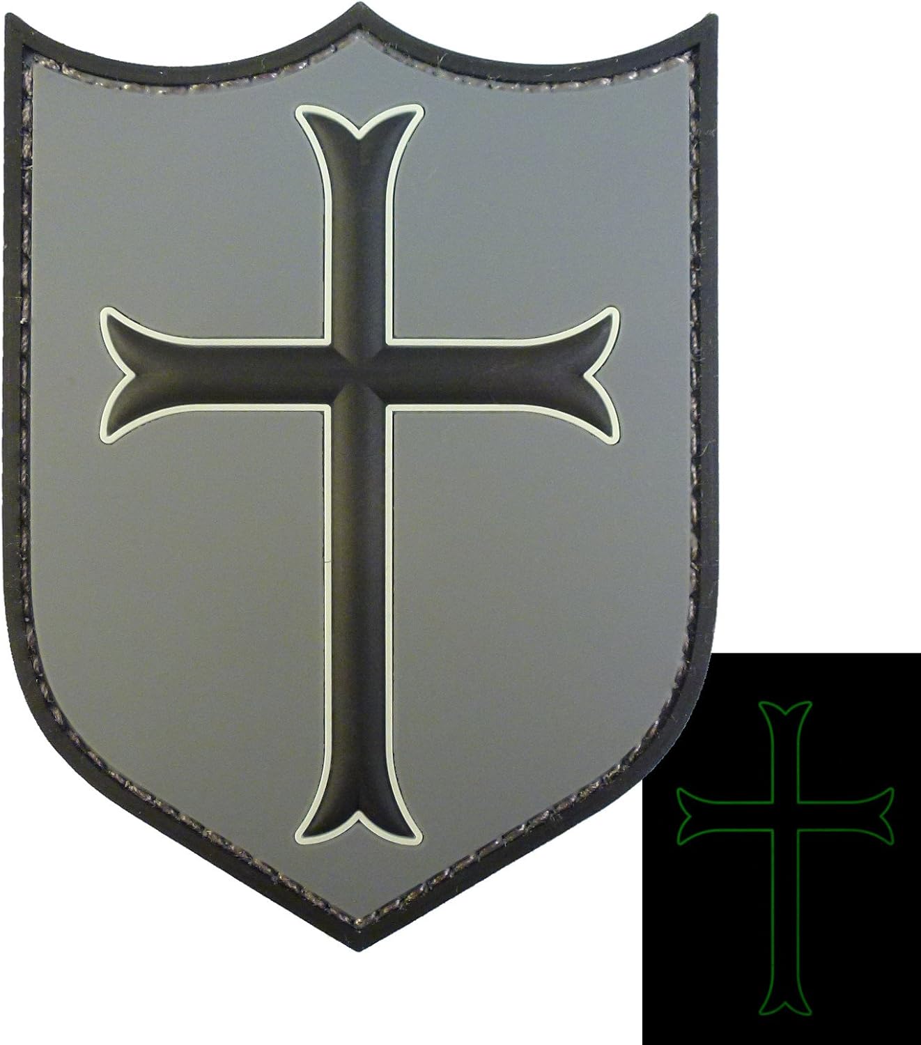 Amazon.com: Crusader Patch PVC Knights Templar Patch Compatible with ...