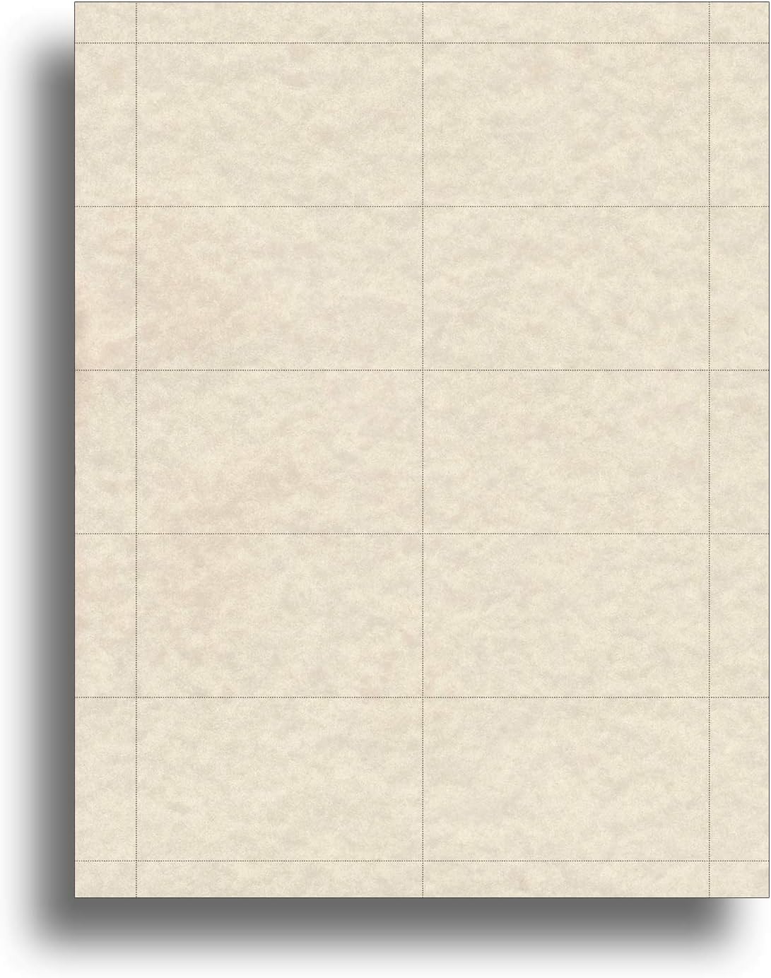 Parchment Style Business Cards - 25 Sheets / 250 Business Cards - 65lb ...