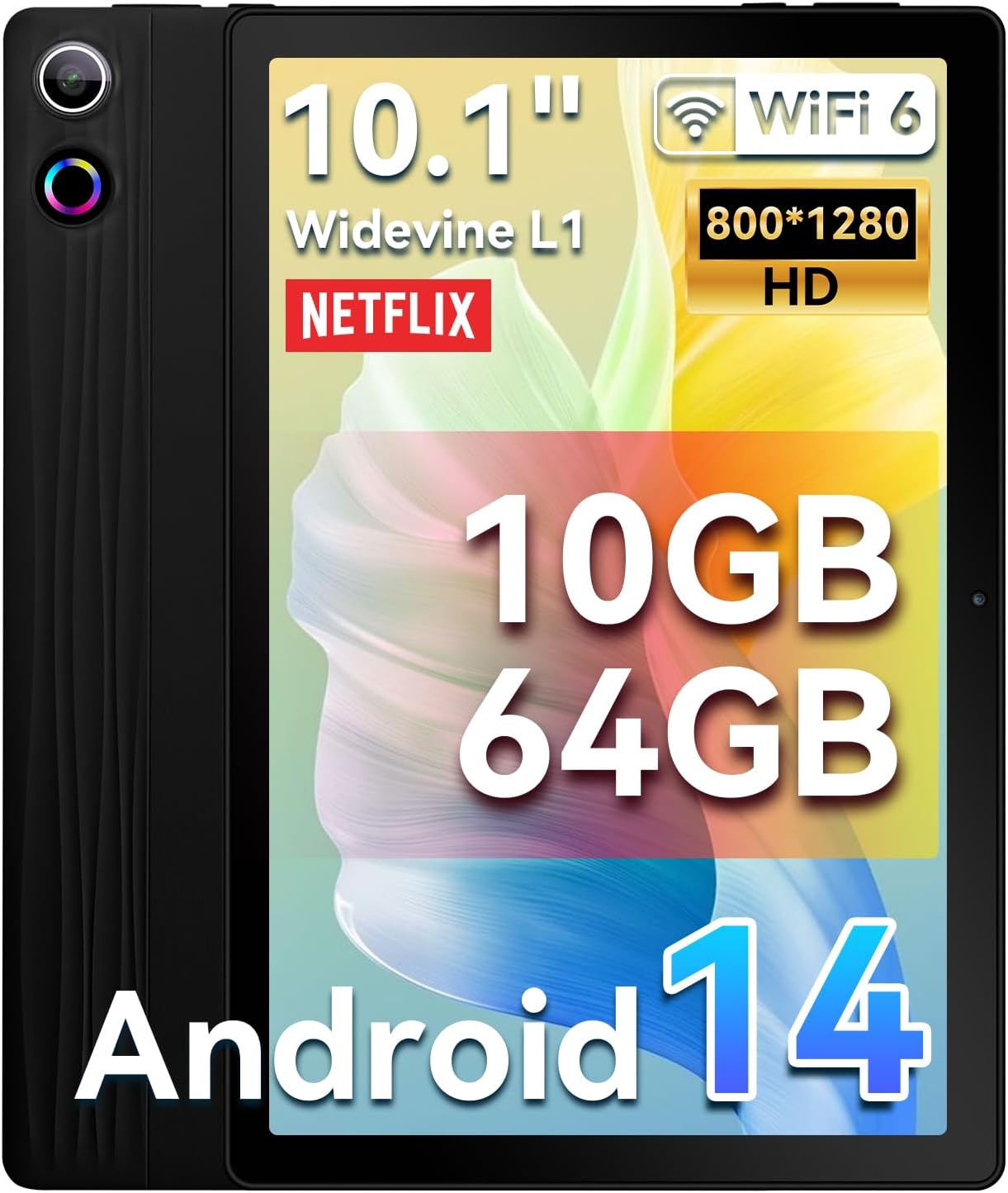 SEBBE Tablet 10 Pulgadas 4GB RAM+64GB ROM (128GB TF),Tablet Android ...