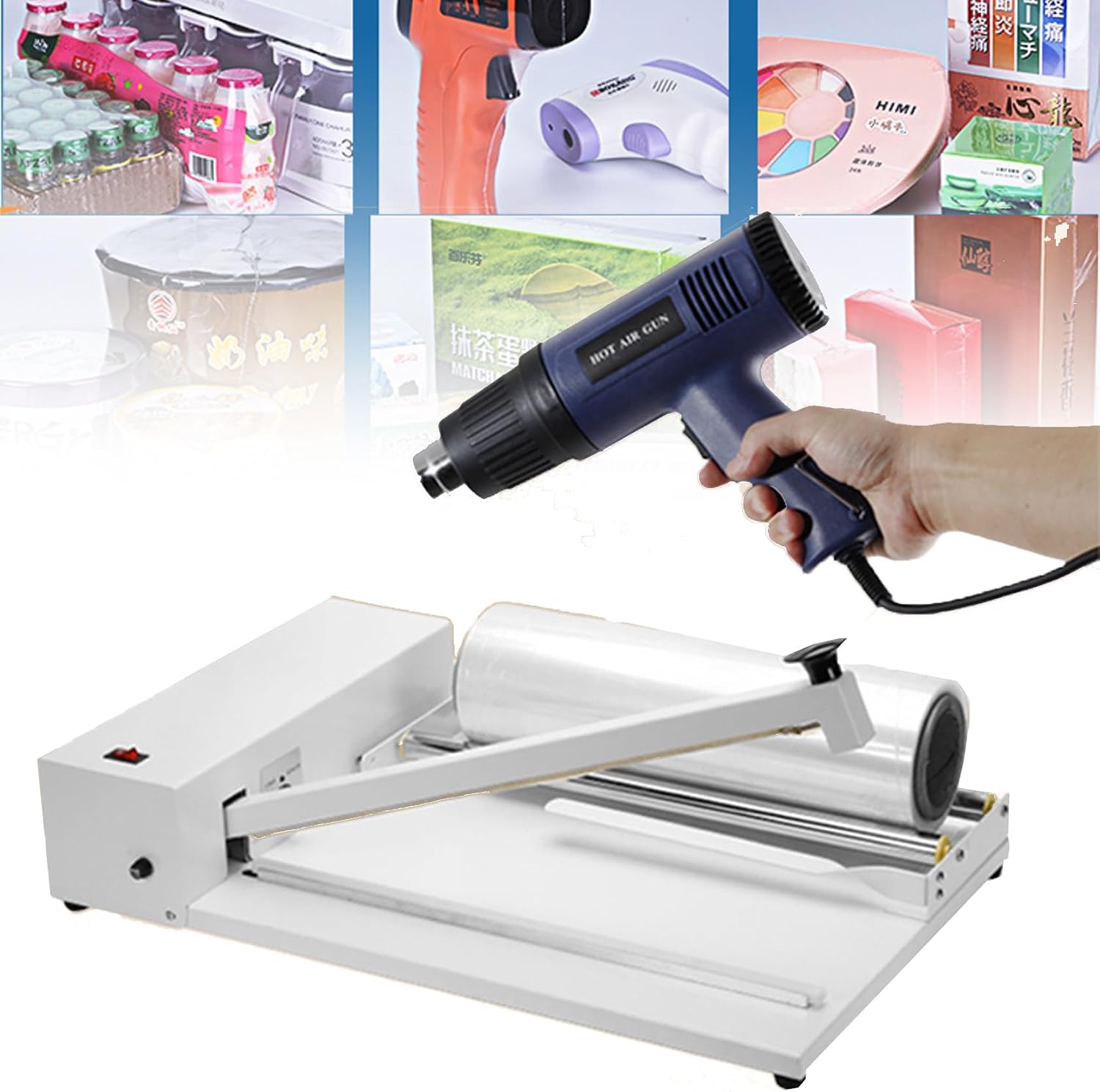 Amazon.com : YEHOZZ Wrap Sealer Machine, Manual Heat Sealer, Film ...